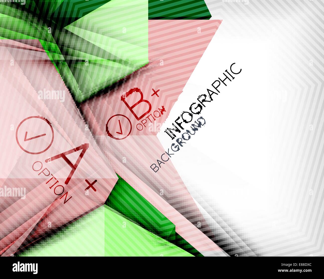 Infographic options geometrical background design. For business ...