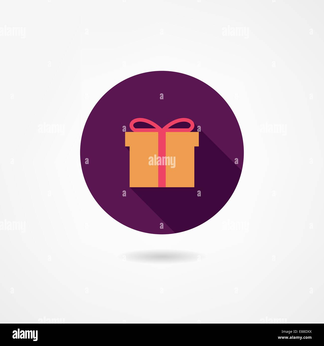 Gift box interface icon Stock Vector Images - Alamy