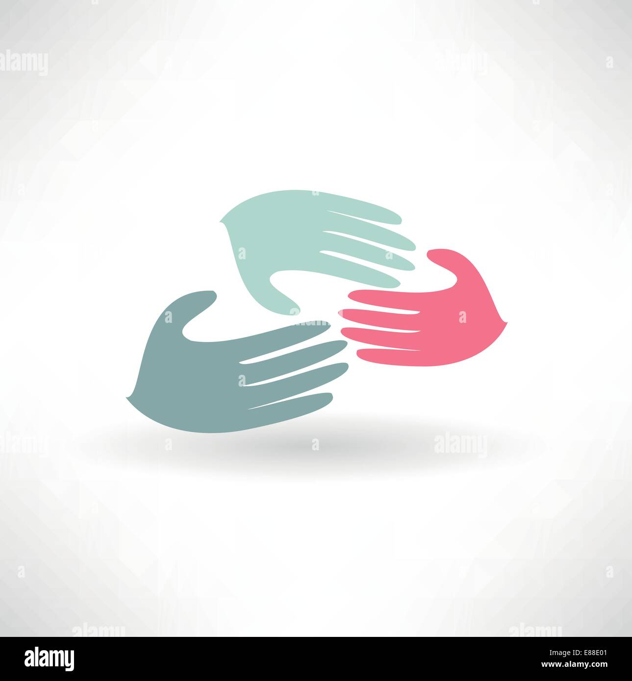 Helping human hand give Stock Vector Images - Alamy