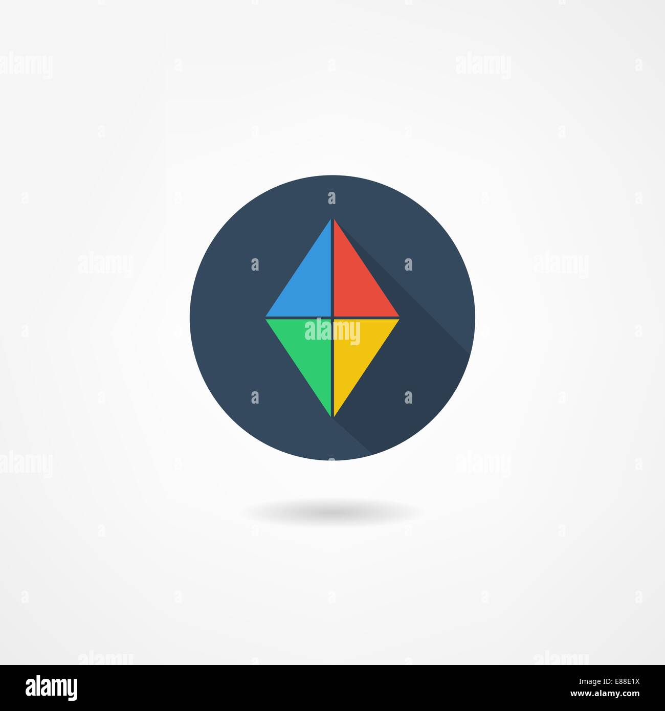 Flying red kite Stock Vector Images - Alamy