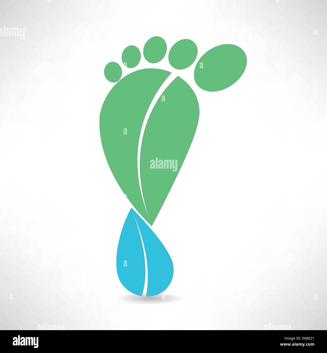 Reduce your carbon foot print footprint Stock Vector Images - Alamy