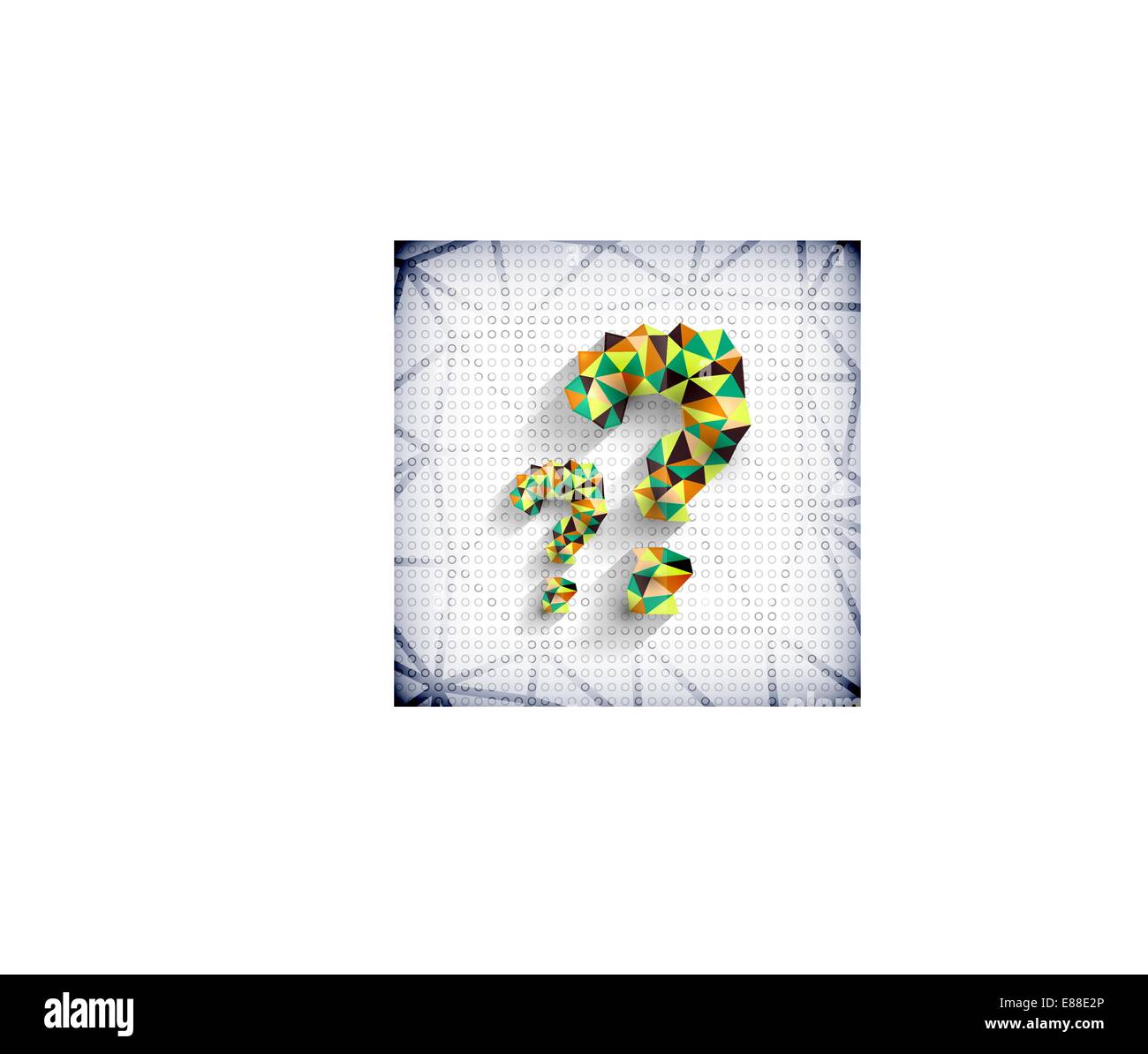 Paper mosaic triangles texture question mark Stock Vector Image & Art ...