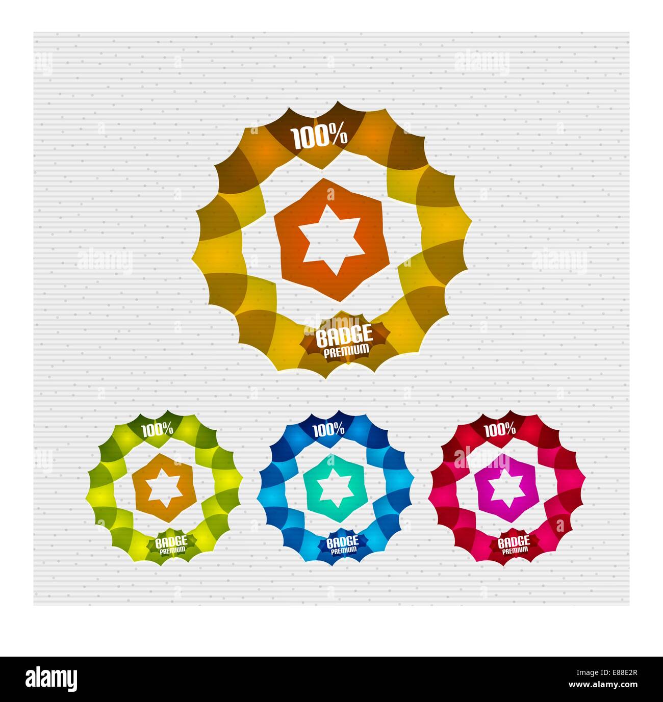 Vector transparent badges colorful set Stock Vector Image & Art - Alamy