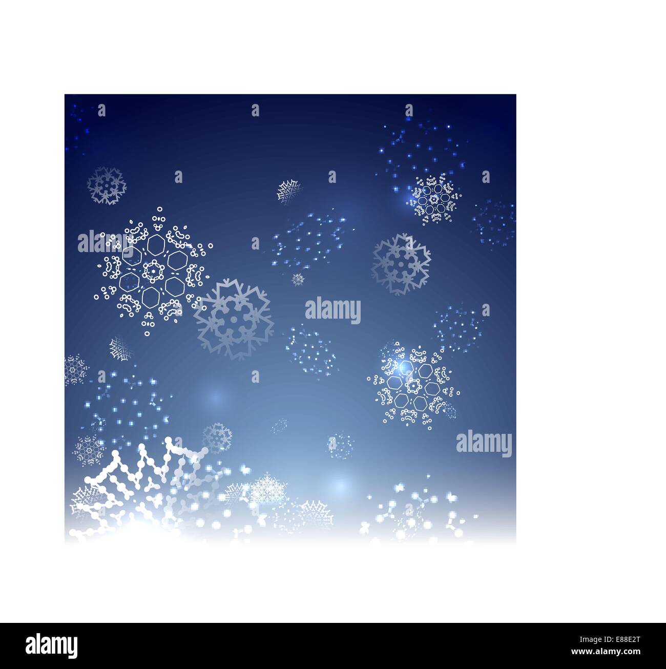 Blue snowy magic christmas Cut Out Stock Images & Pictures - Alamy
