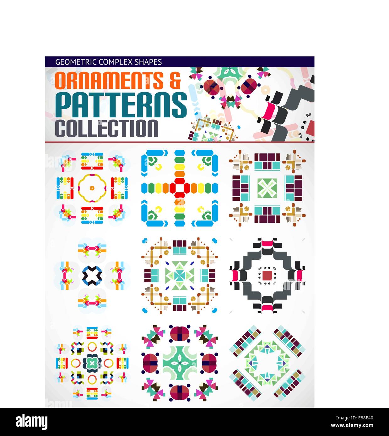 Geometric patterns india Stock Vector Images - Alamy