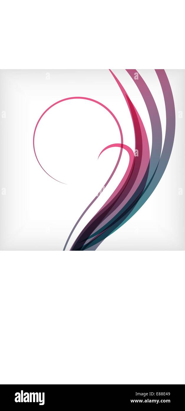 Light colorful swirl lines for business / technology background Stock ...