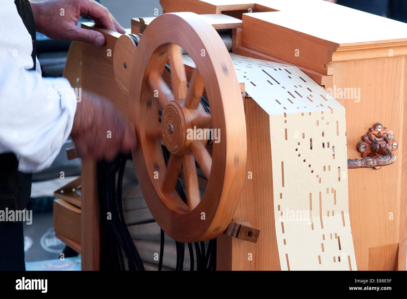 Italy, Lombardy, Organ Grinder with Barrel Organ Stock Photo - Alamy