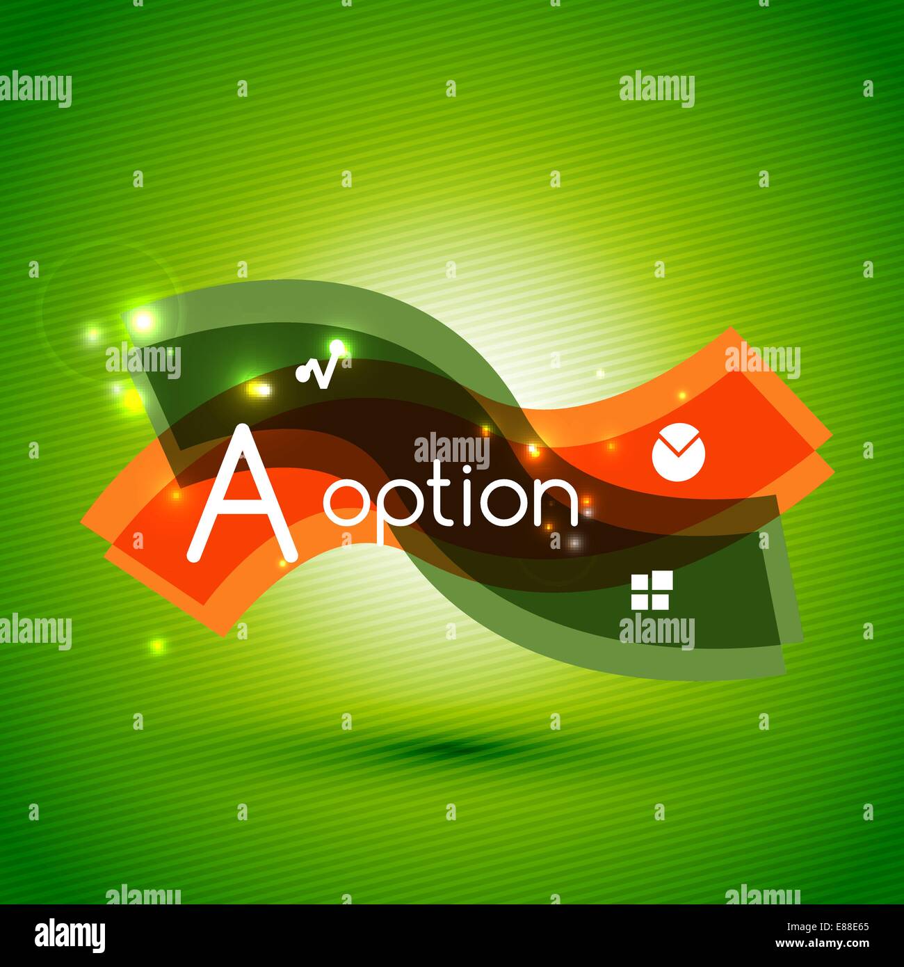 Colorful bright light shiny option banner for business background ...