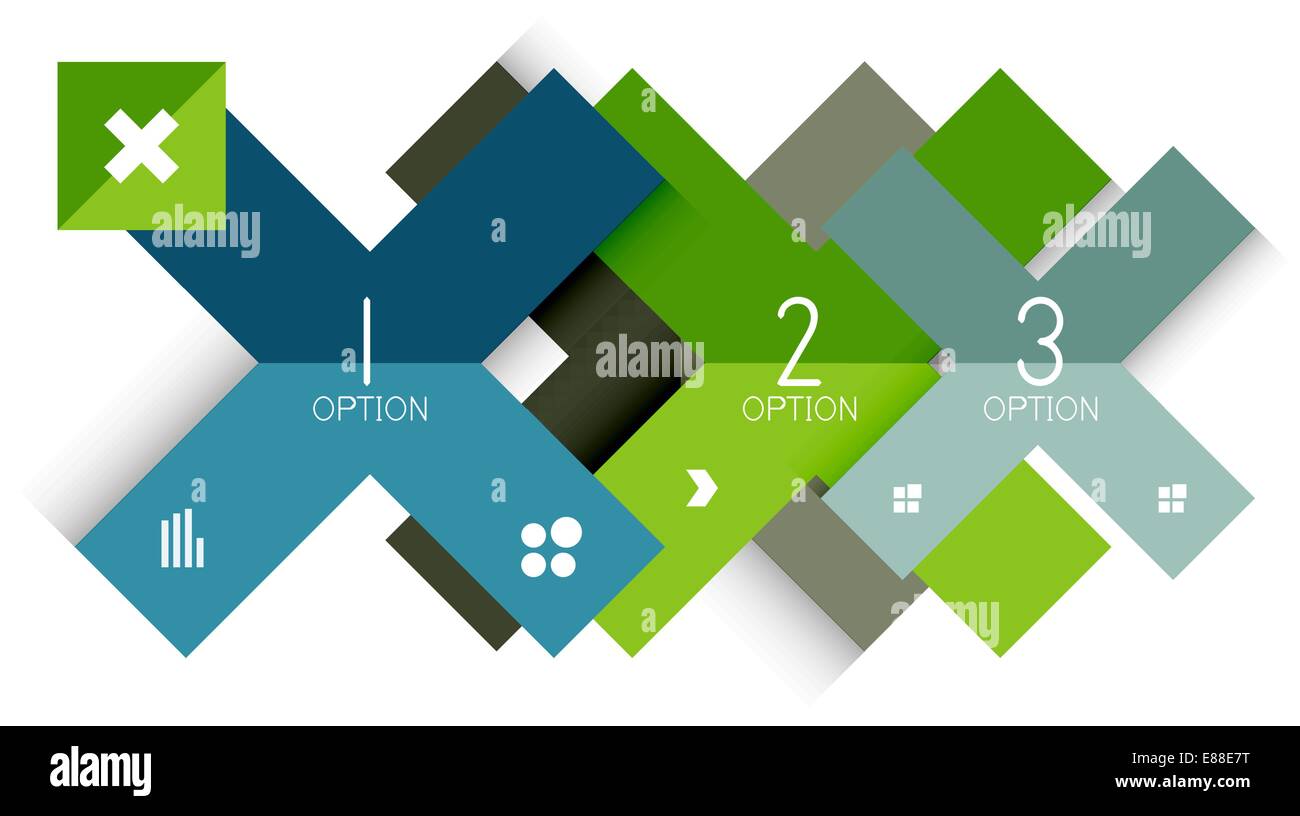 Creative paper flat geometric shape banner template. For business ...