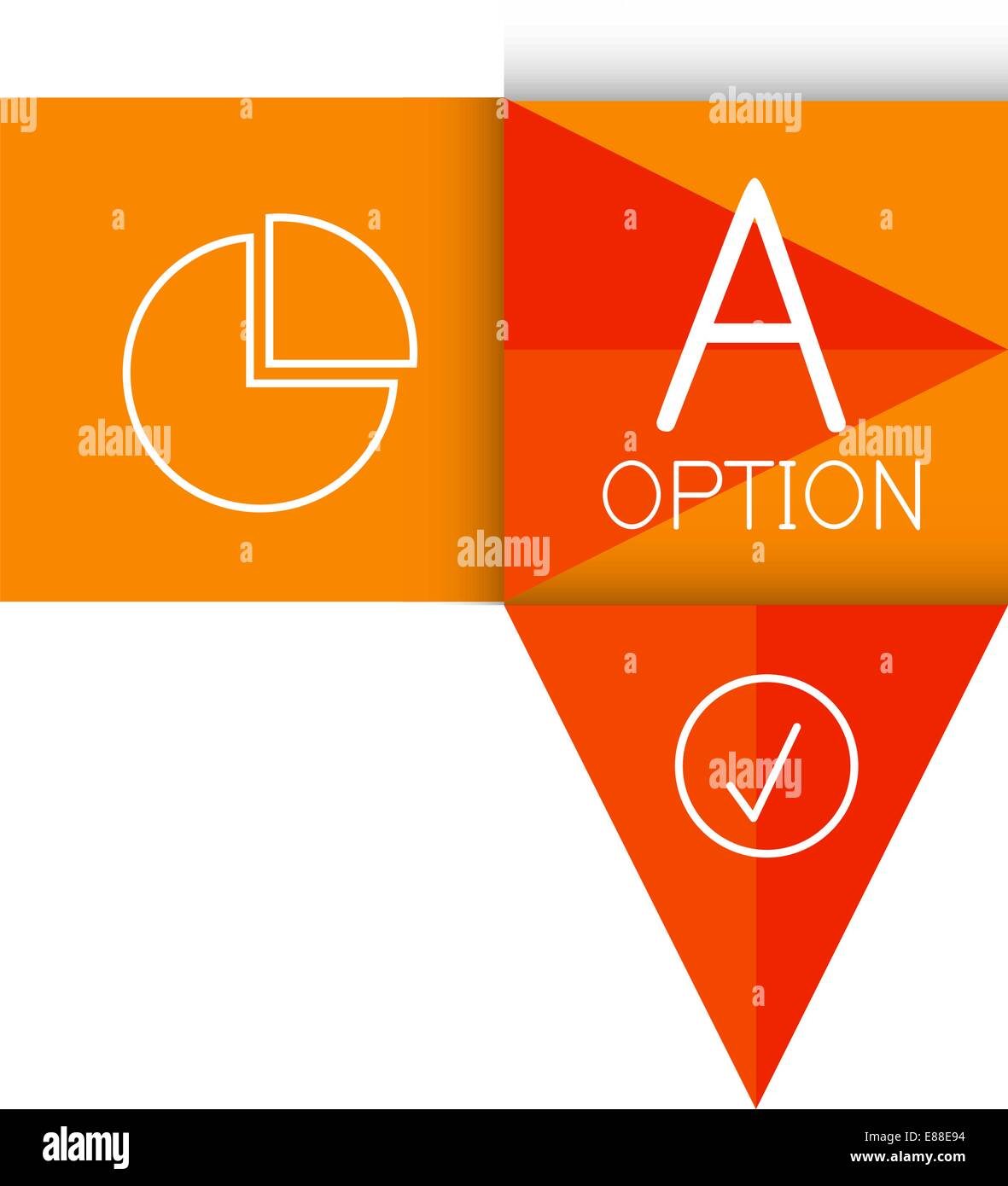 Vector color paper arrow design template for business background ...