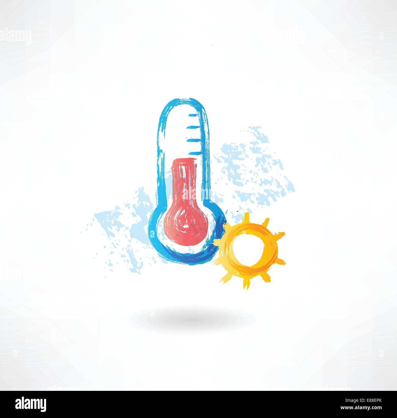 hot thermometer grunge icon Stock Vector Image & Art - Alamy