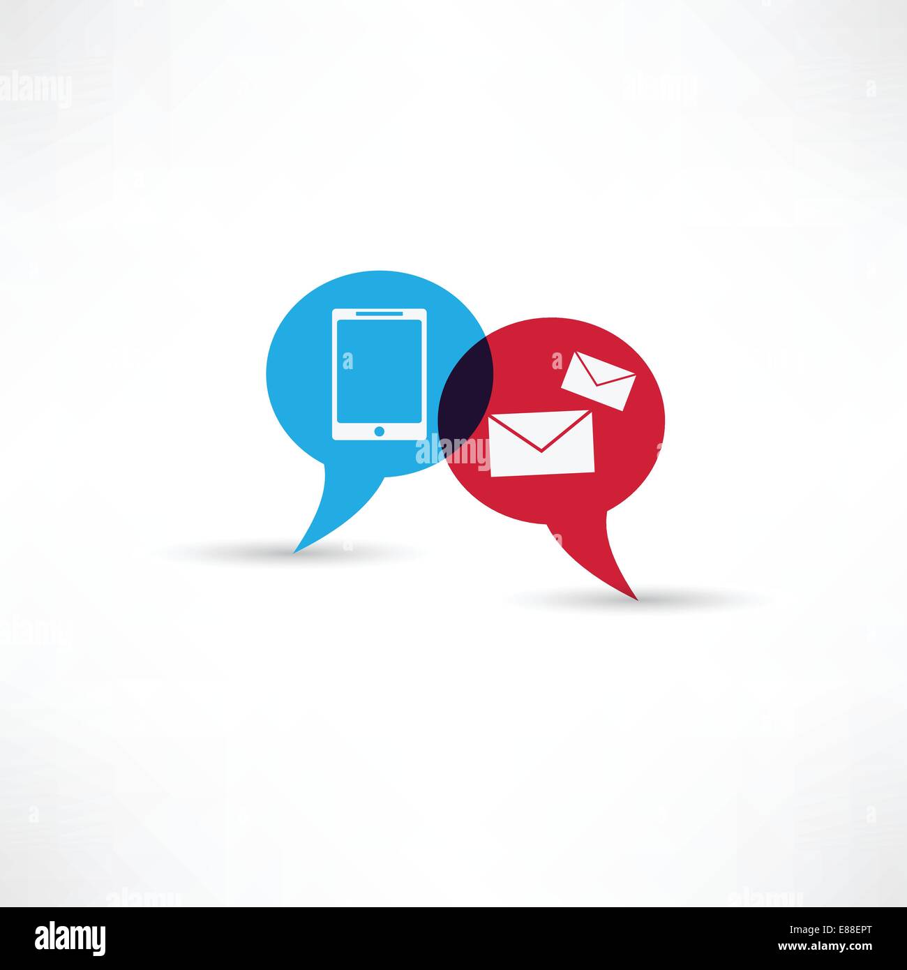 Cellphone and message icon Stock Vector Image & Art - Alamy