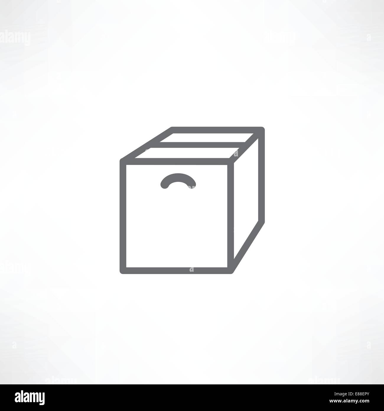 Box on white background Stock Vector Image & Art - Alamy
