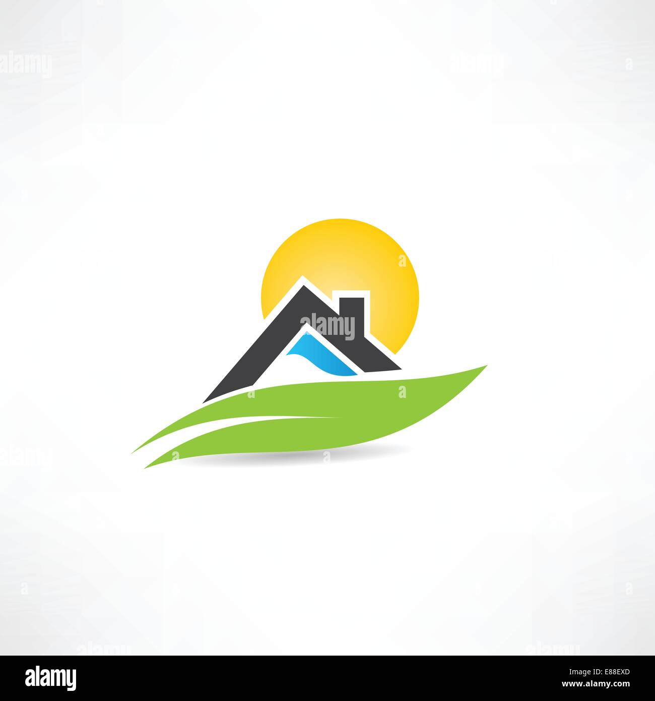 eco house icon Stock Vector Image & Art - Alamy