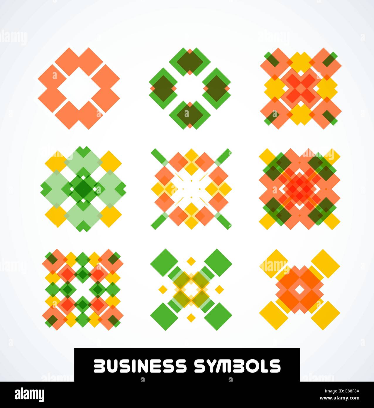 Business geometric shape symbols. Icon set Stock Vector Image & Art - Alamy