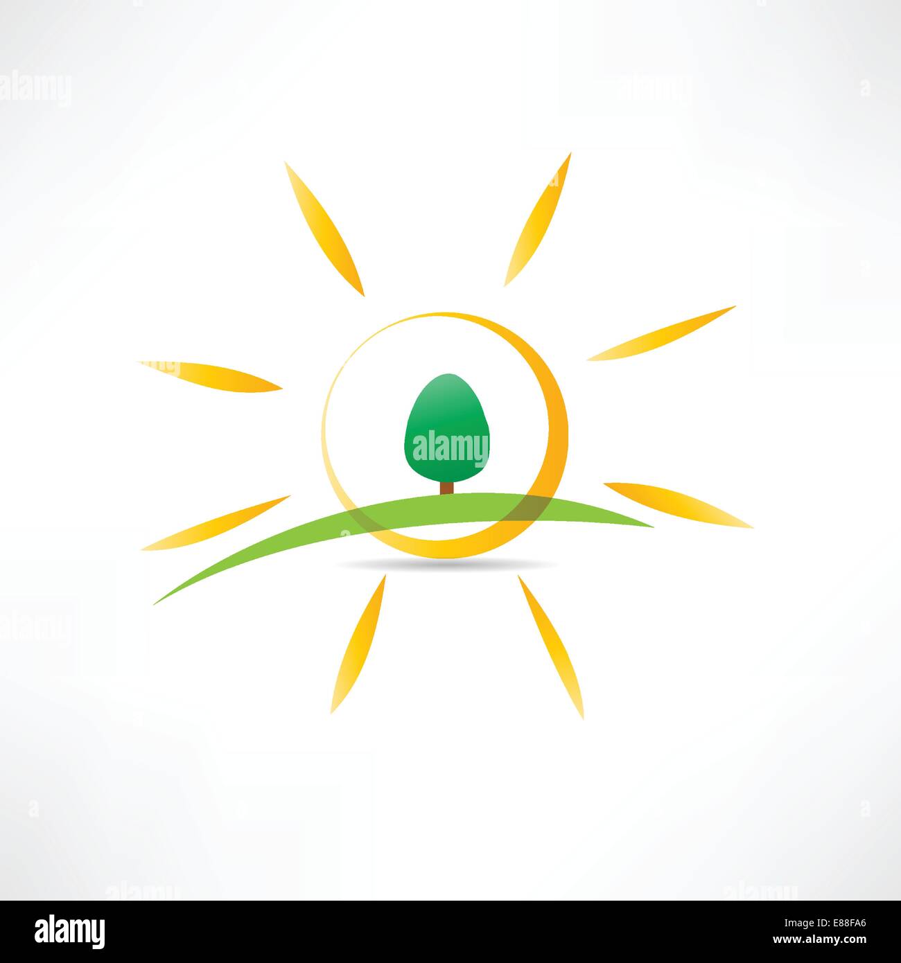 sunny landscape icon Stock Vector Image & Art - Alamy