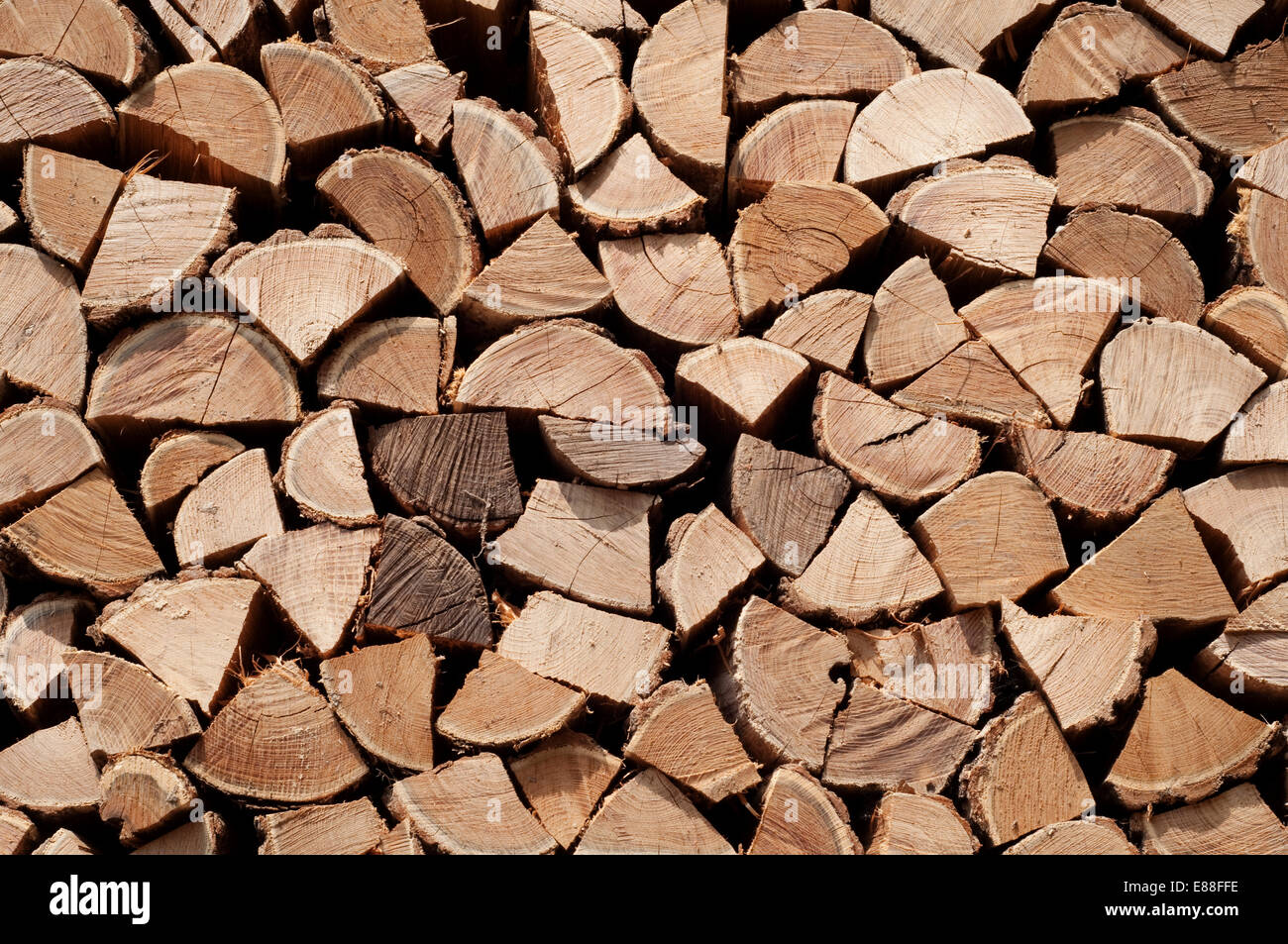Italy, Piedmont, Stack of Chopped Wood Stock Photo - Alamy