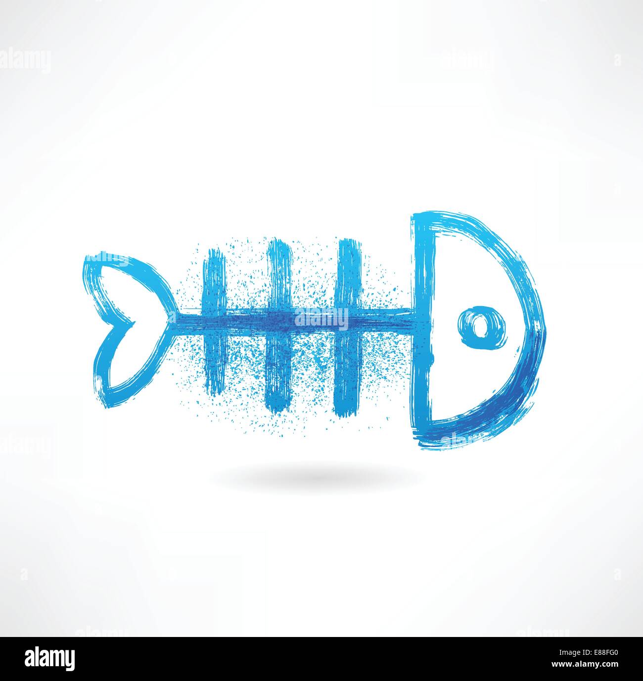Fish bone icon Stock Vector Image & Art - Alamy