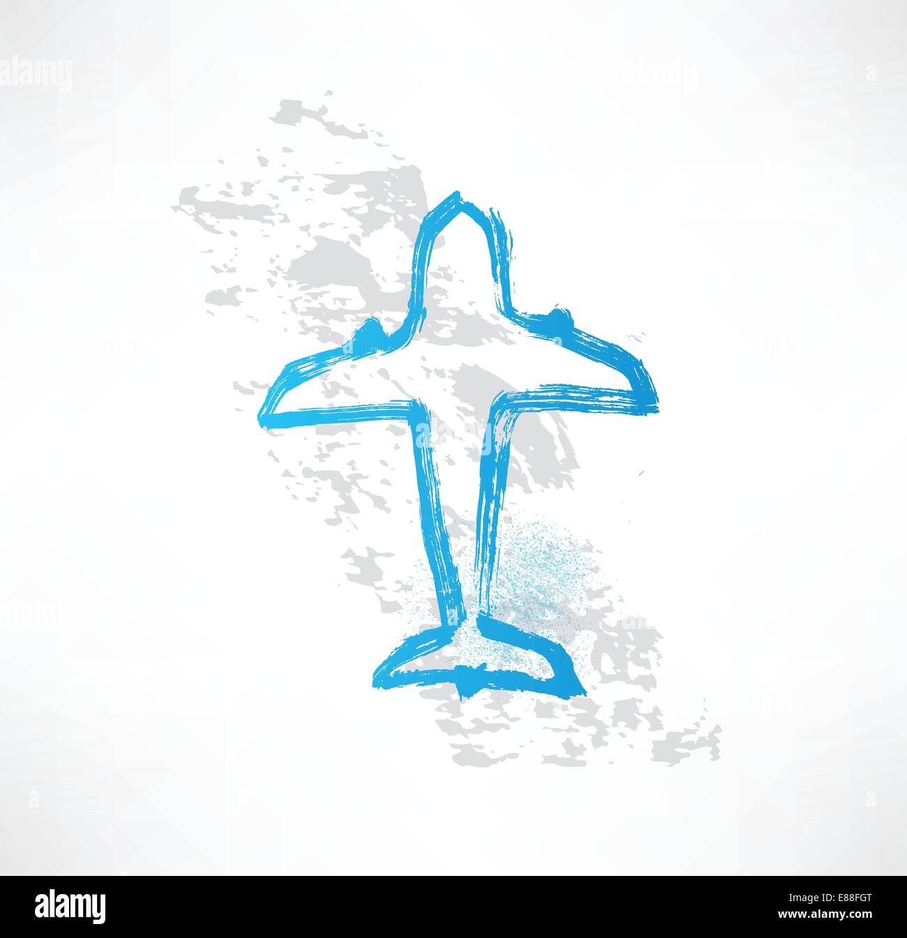 Aviation concept contour plane Stock Vector Images - Alamy