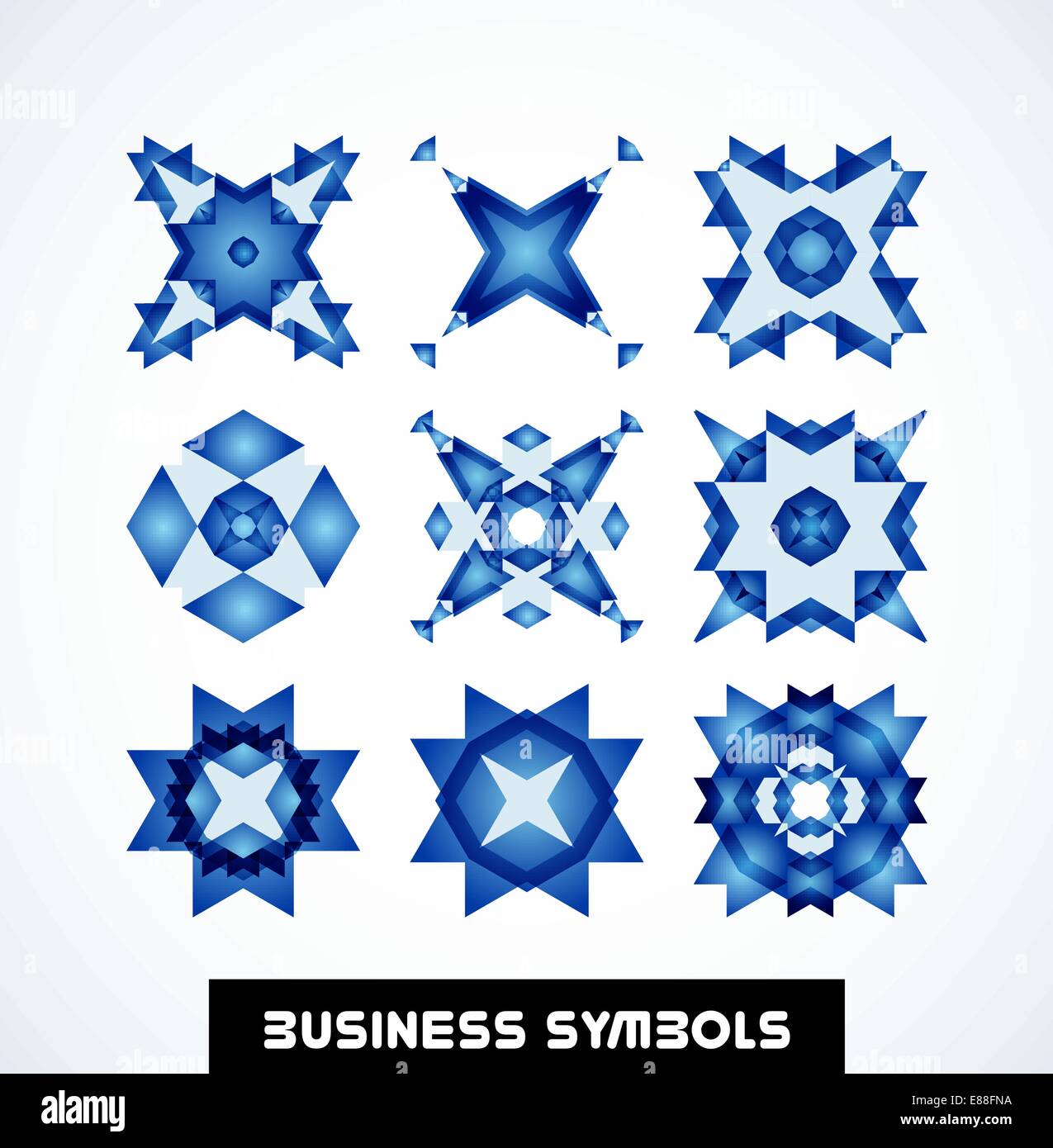 Business geometric shape symbols. Icon set Stock Vector Image & Art - Alamy
