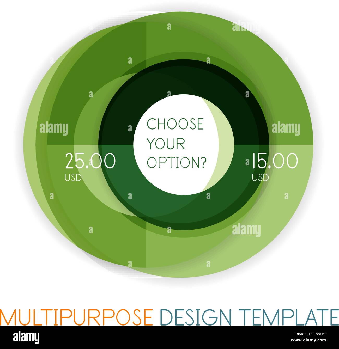 Paper geometric shape multipurpose design template Stock Vector Image ...