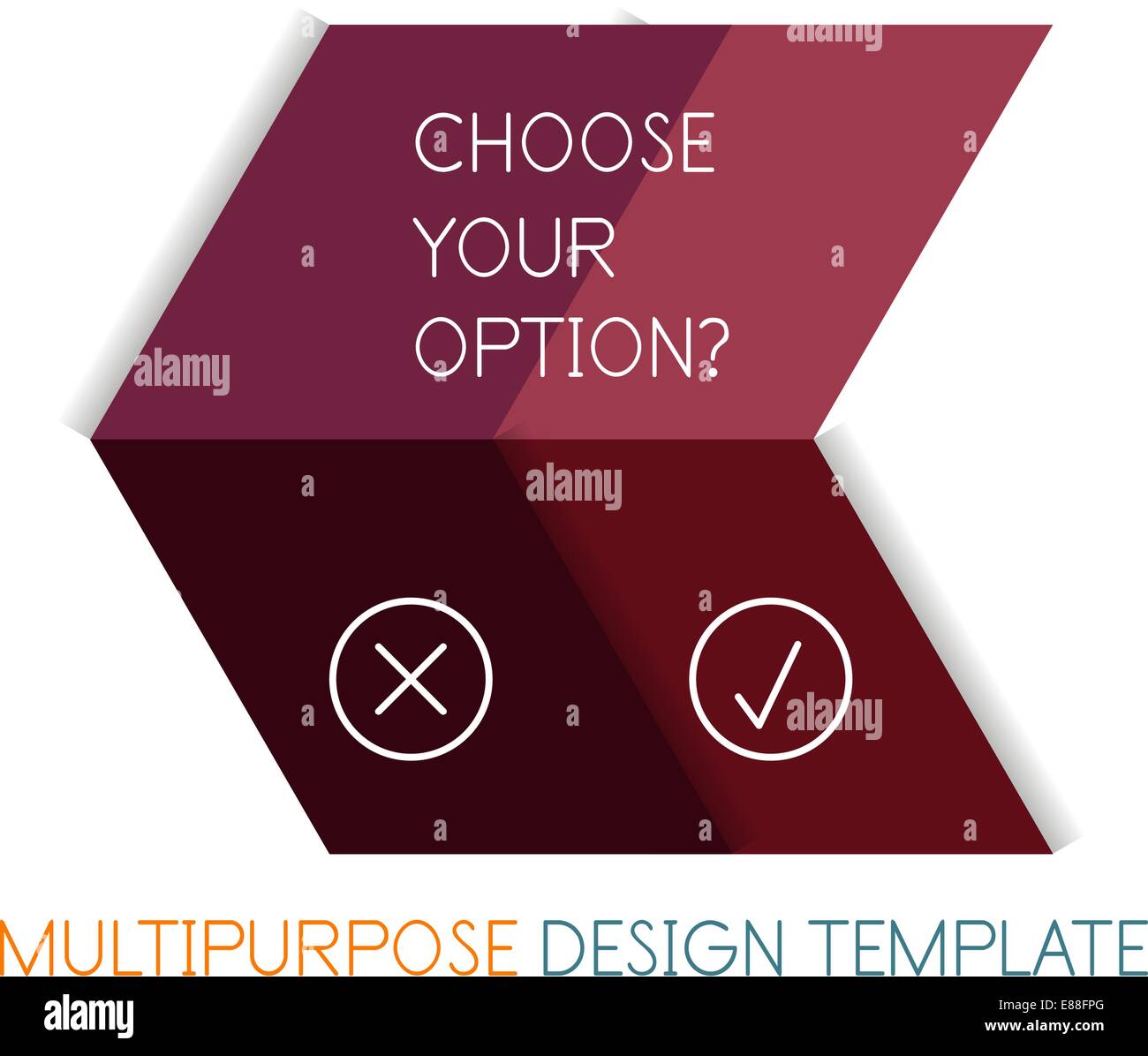 Paper geometric shape multipurpose design template Stock Vector Image ...