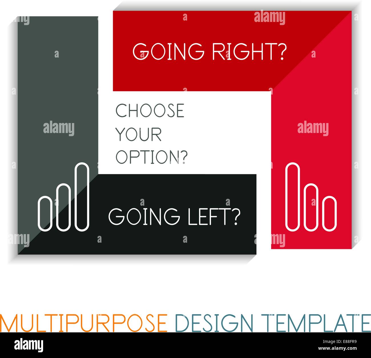 Paper geometric shape multipurpose design template Stock Vector Image ...