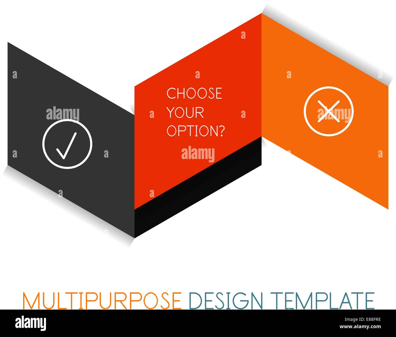 Paper geometric shape multipurpose design template Stock Vector Image ...