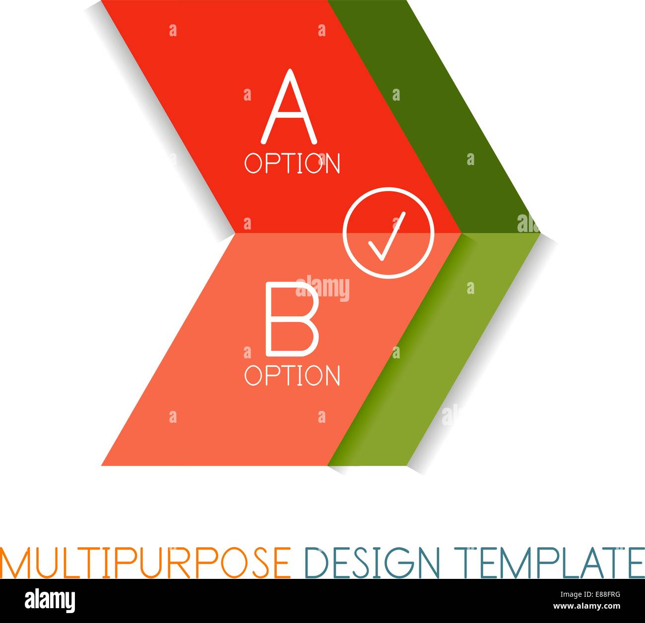 Paper geometric shape multipurpose design template Stock Vector Image ...