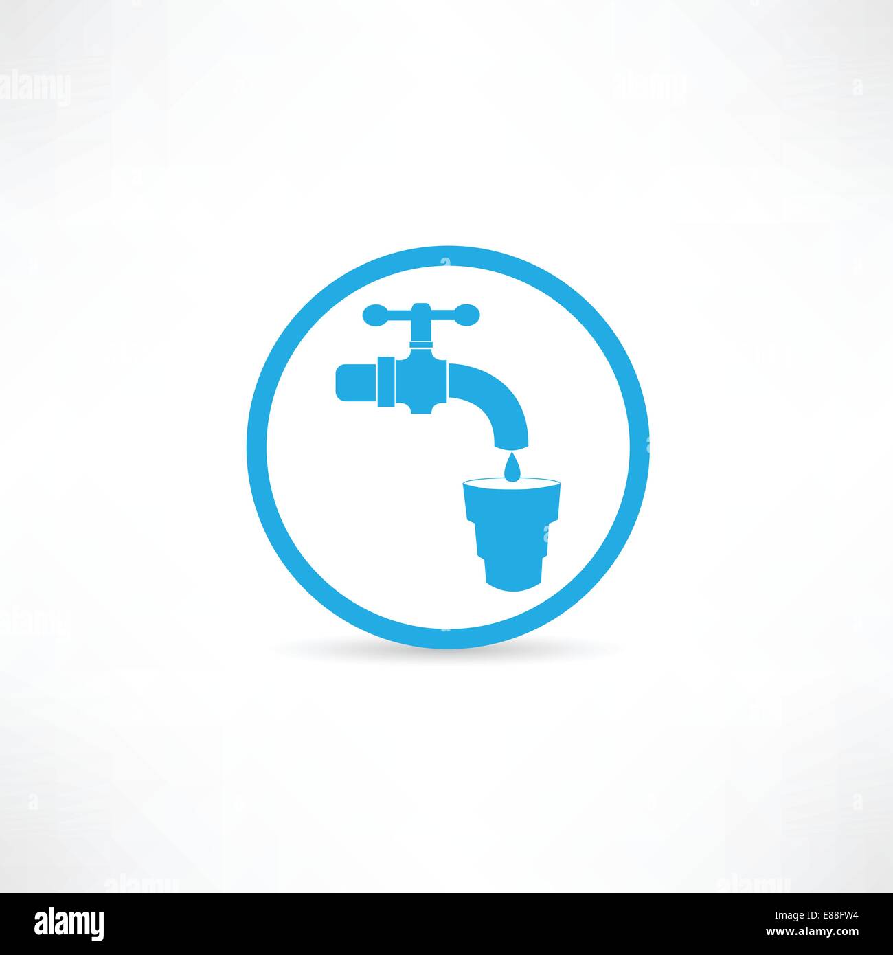 Pipe blue water splash Stock Vector Images - Alamy