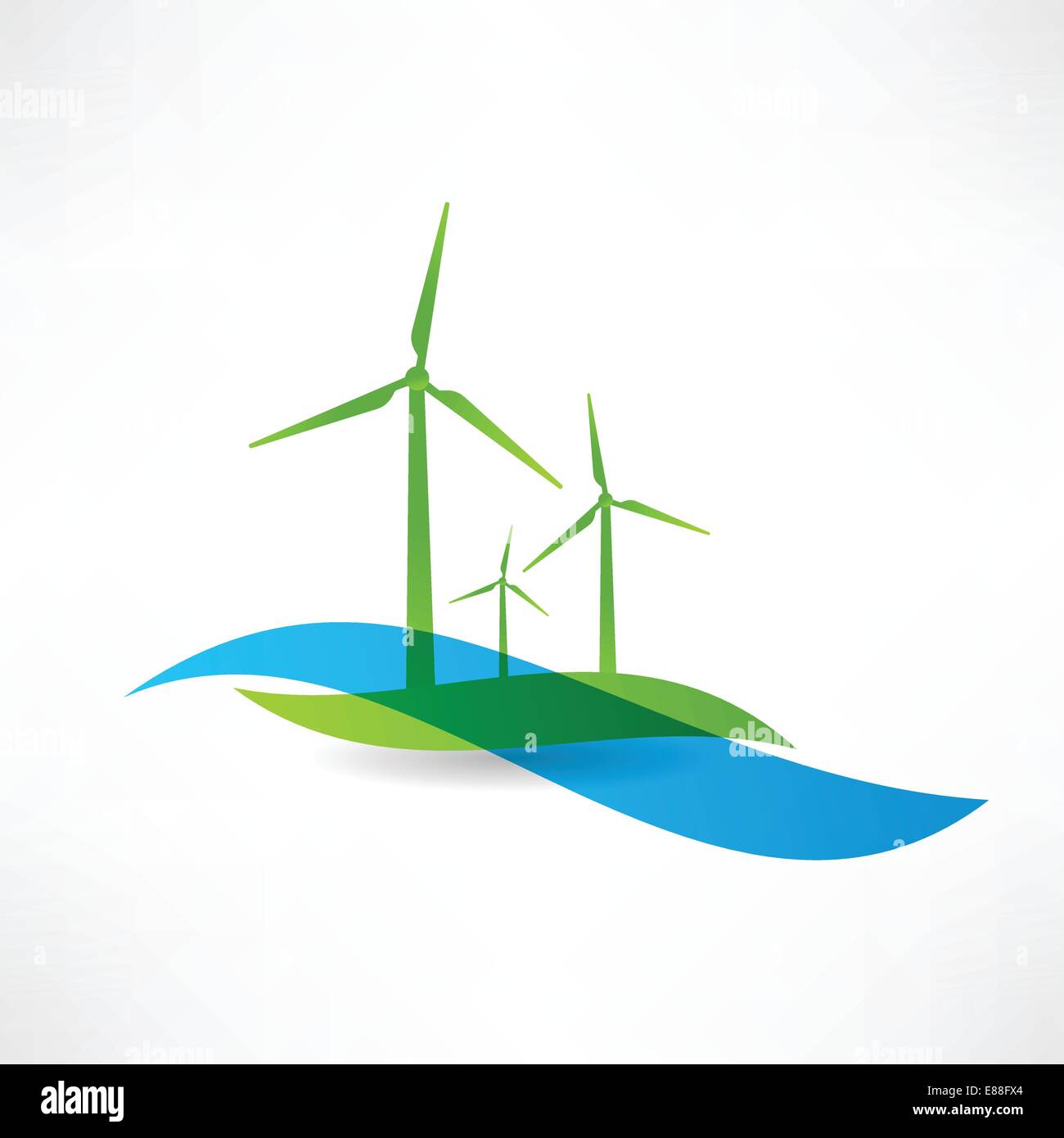 set of wind turbines icon Stock Vector Image & Art - Alamy
