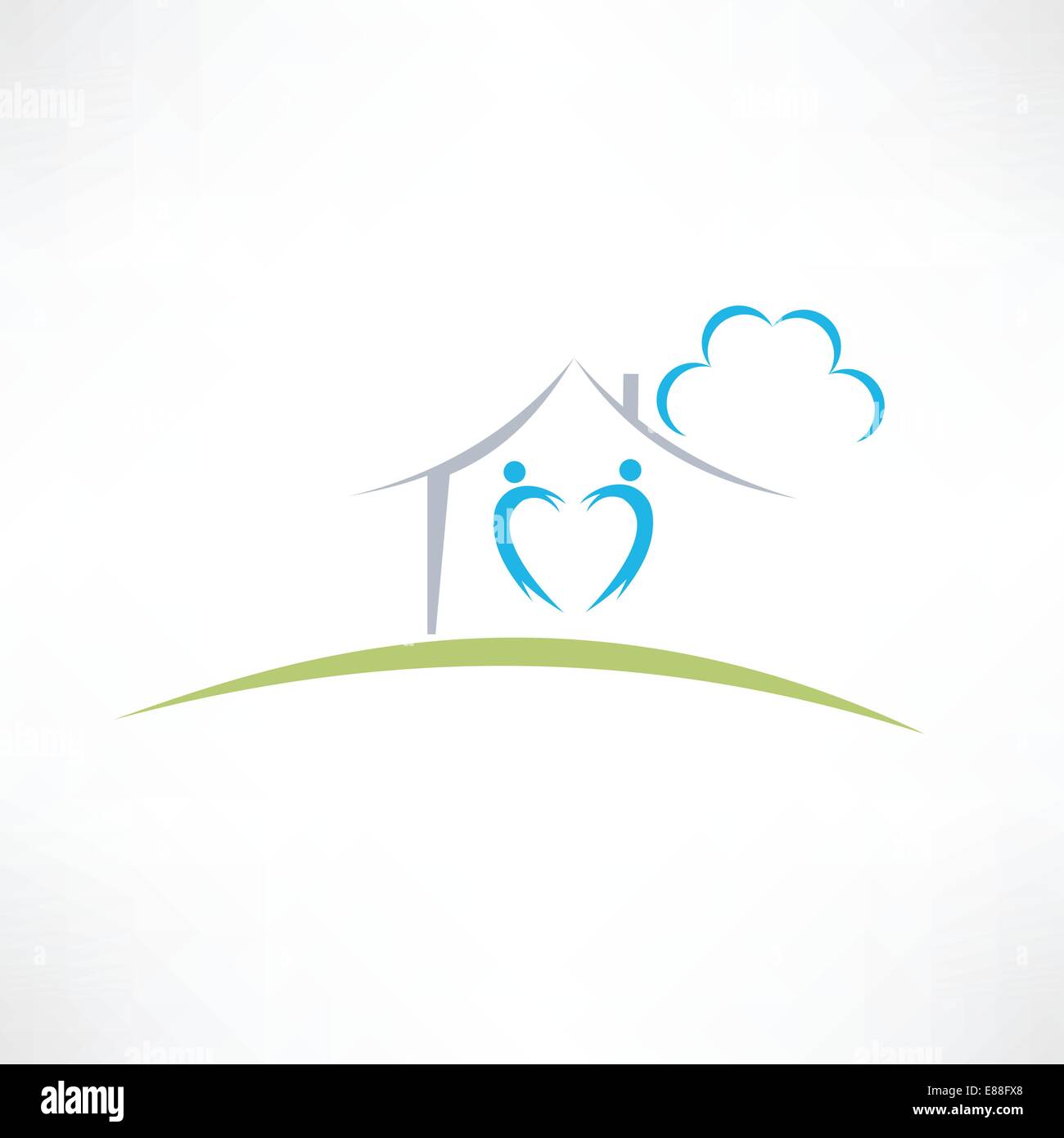 happy home icon Stock Vector Image & Art - Alamy