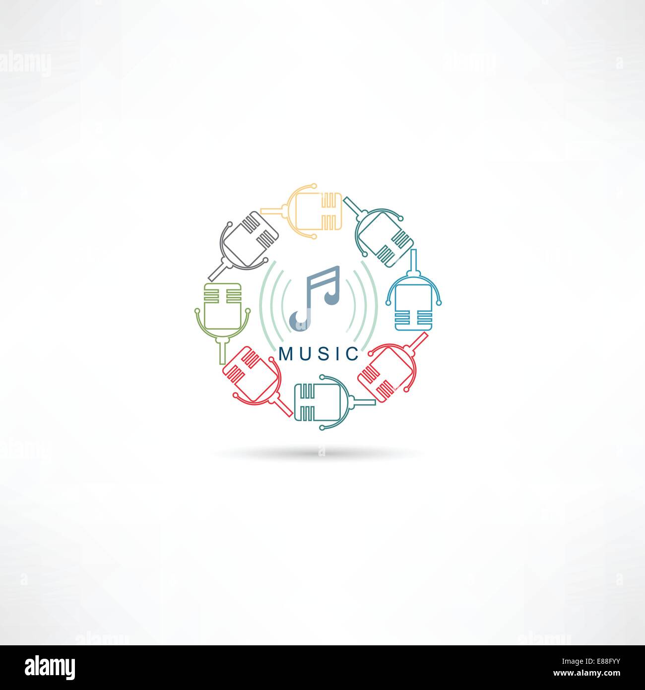 Music note icon Stock Vector Image & Art - Alamy