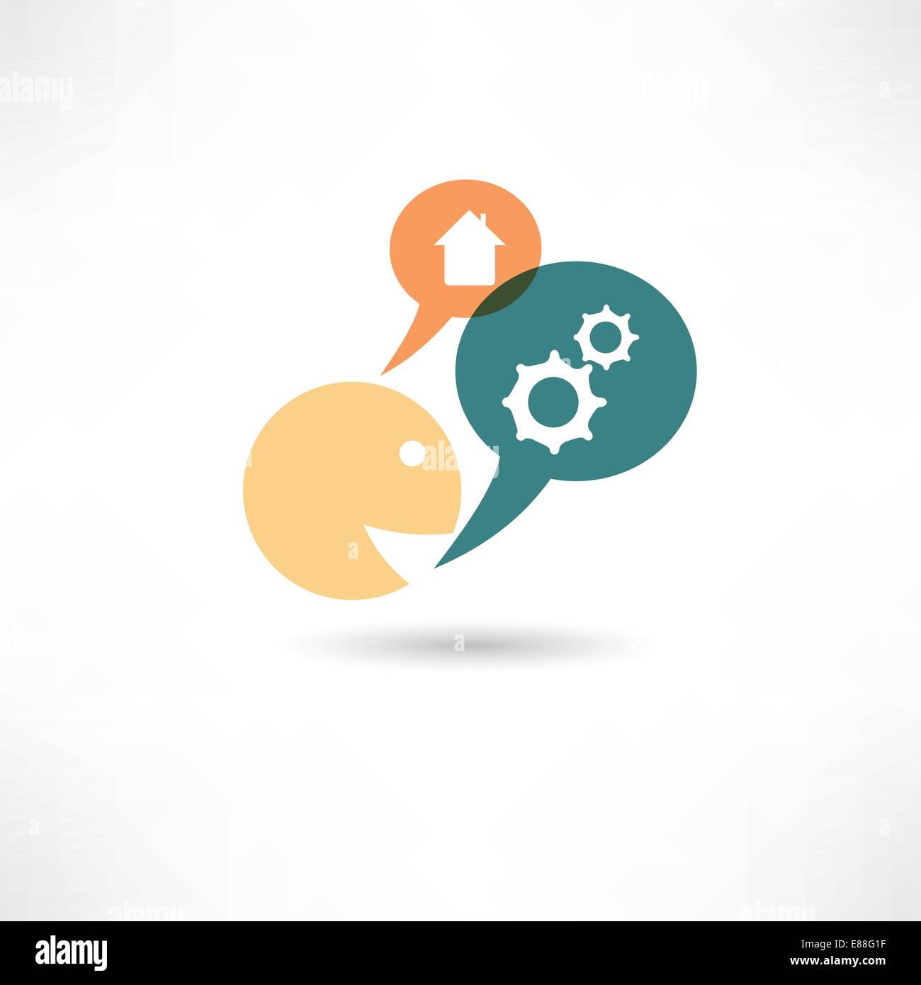 House gear icon Stock Vector Image & Art - Alamy