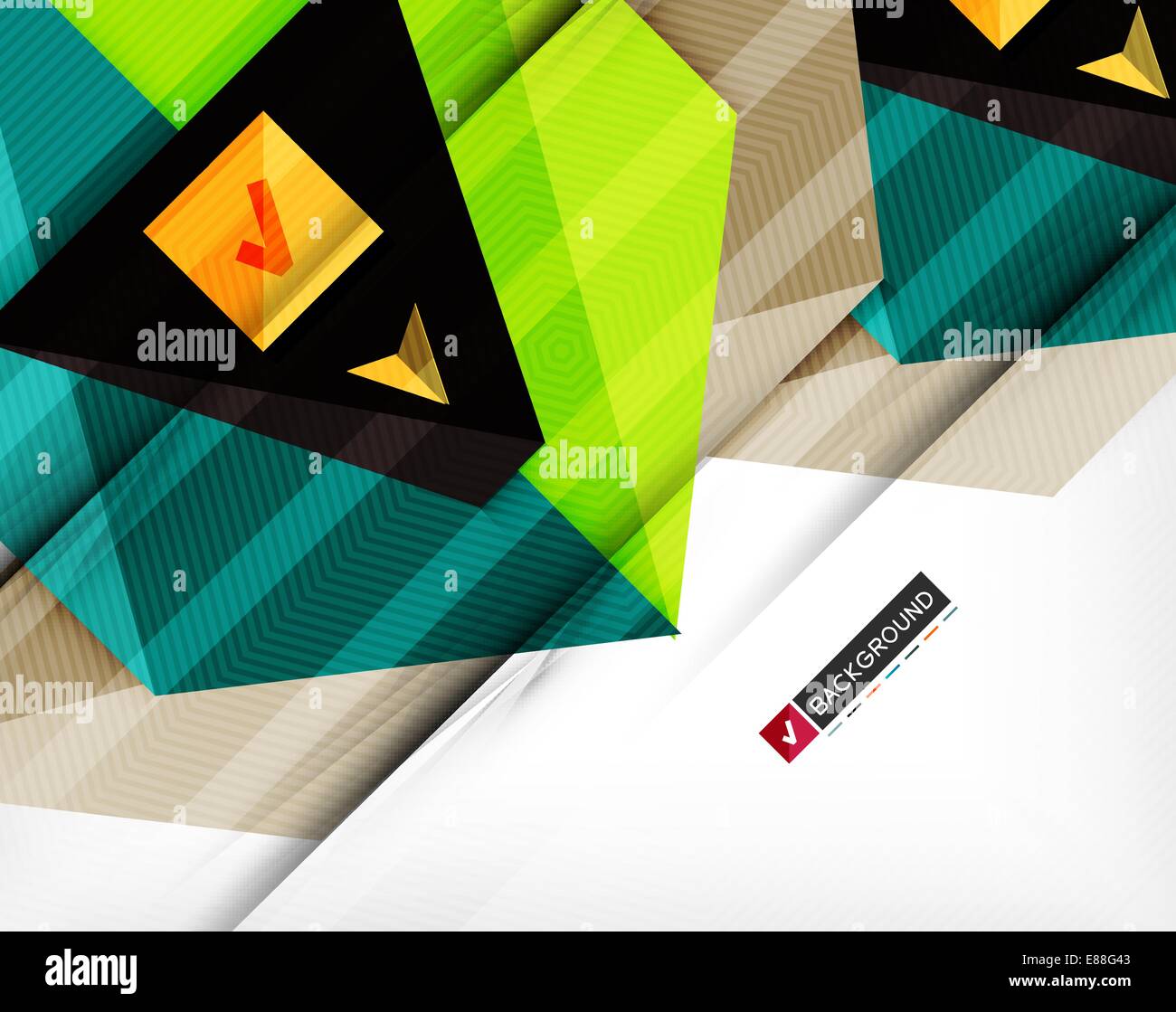 Abstract geometric shape composition Stock Vector Image & Art - Alamy