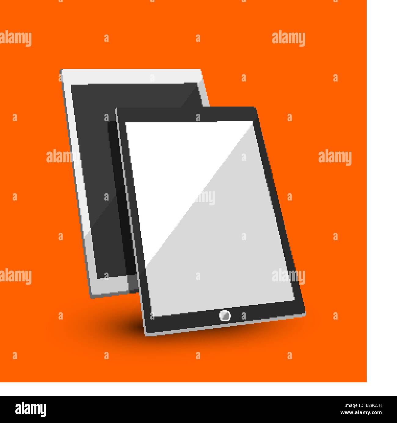 3d tablet flat concept Stock Vector Image & Art - Alamy