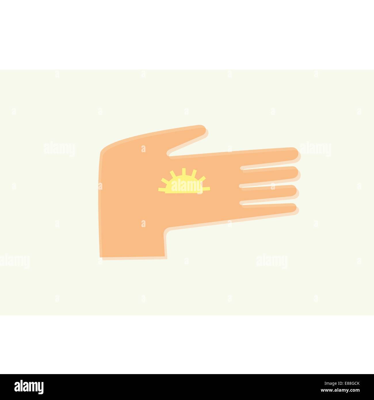 hand holding the sun Stock Vector Image & Art - Alamy