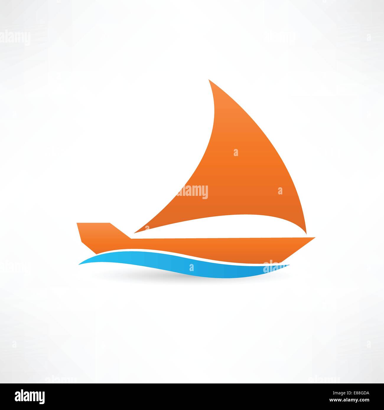 Abstract orange sail Stock Vector Images - Alamy