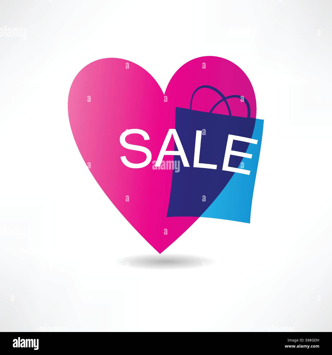 pink heart and sale icon Stock Vector Image & Art - Alamy
