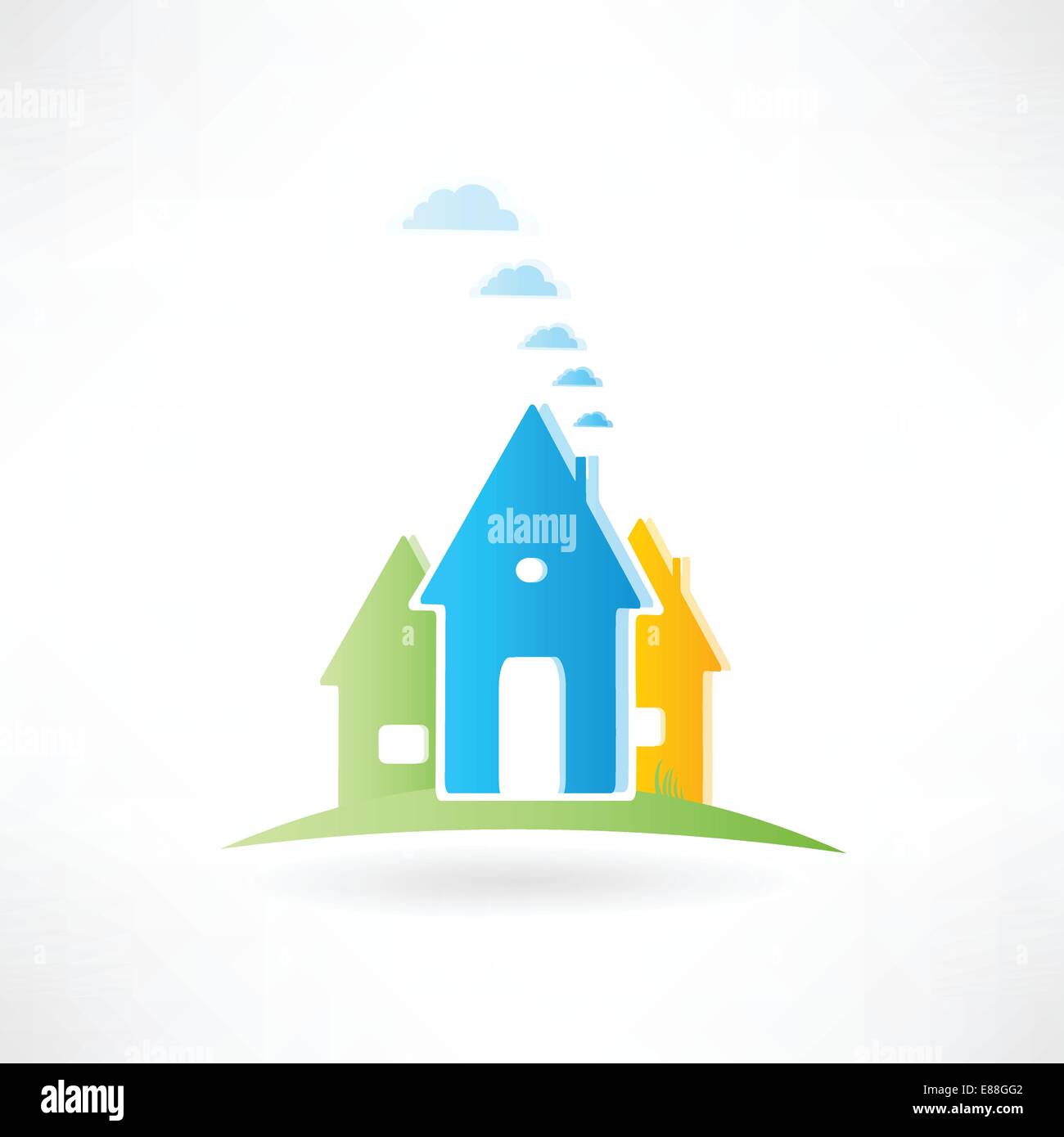Form of houses Stock Vector Images - Alamy