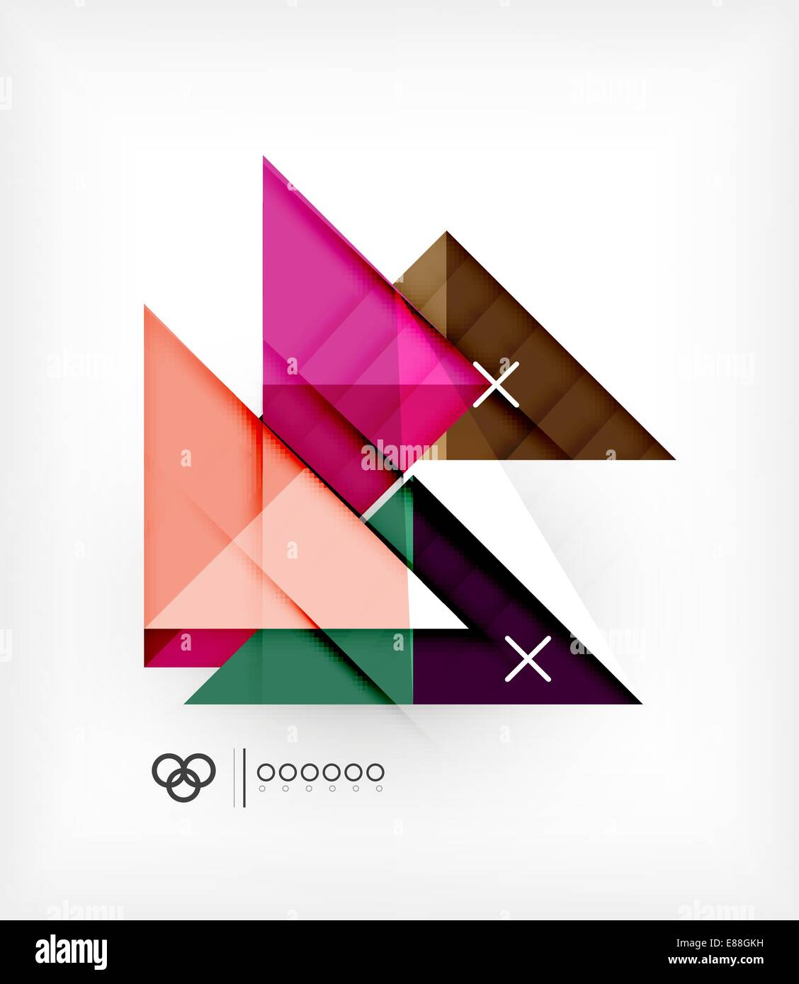 Vector Geometric Design Template For Brochure | Booklet Stock Vector ...