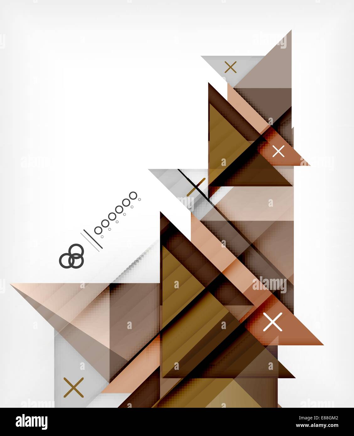 Vector Geometric Design Template For Brochure | Booklet Stock Vector ...