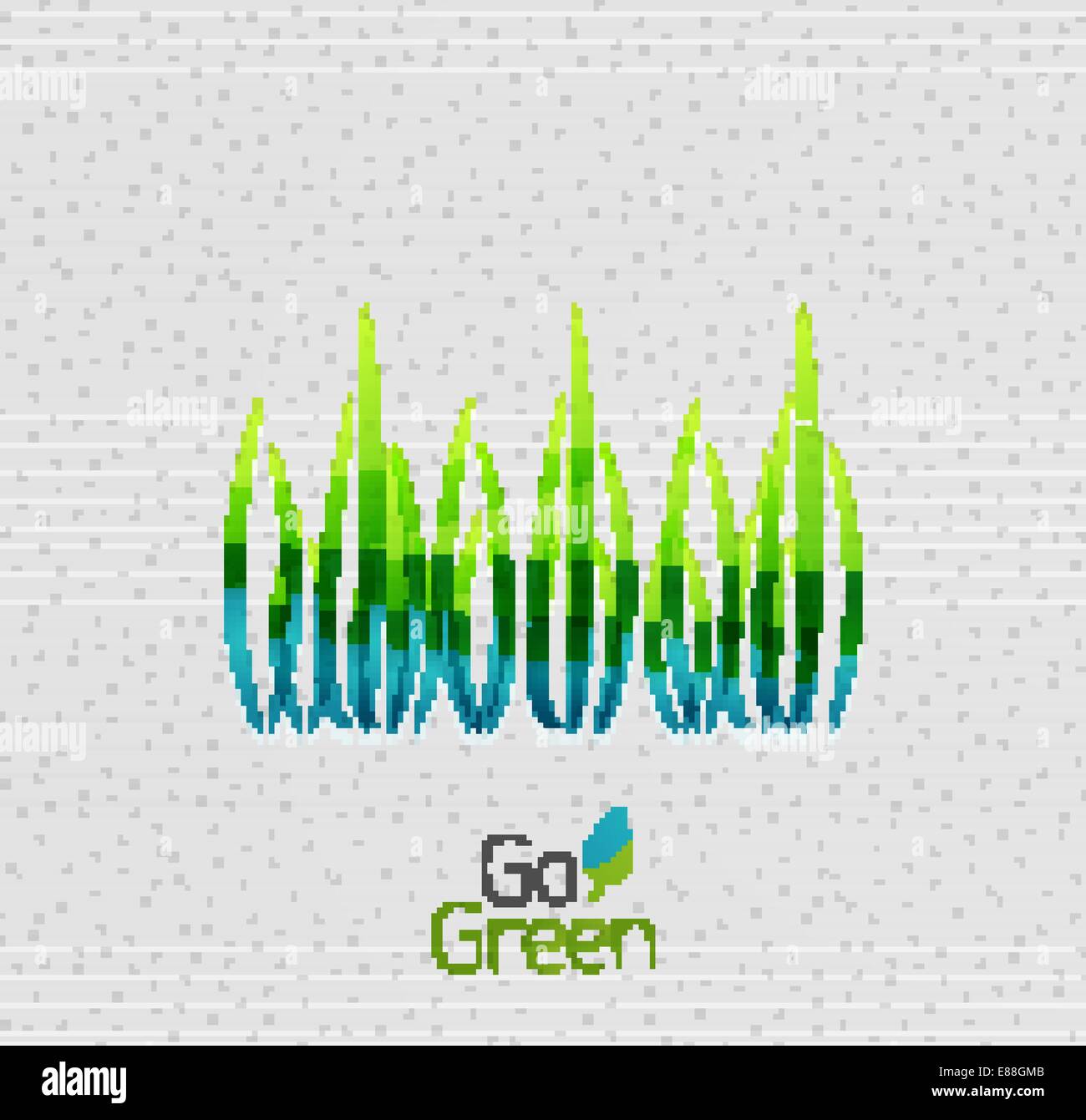 Green grass nature concept | Abstract Shapes Design Stock Vector Image ...
