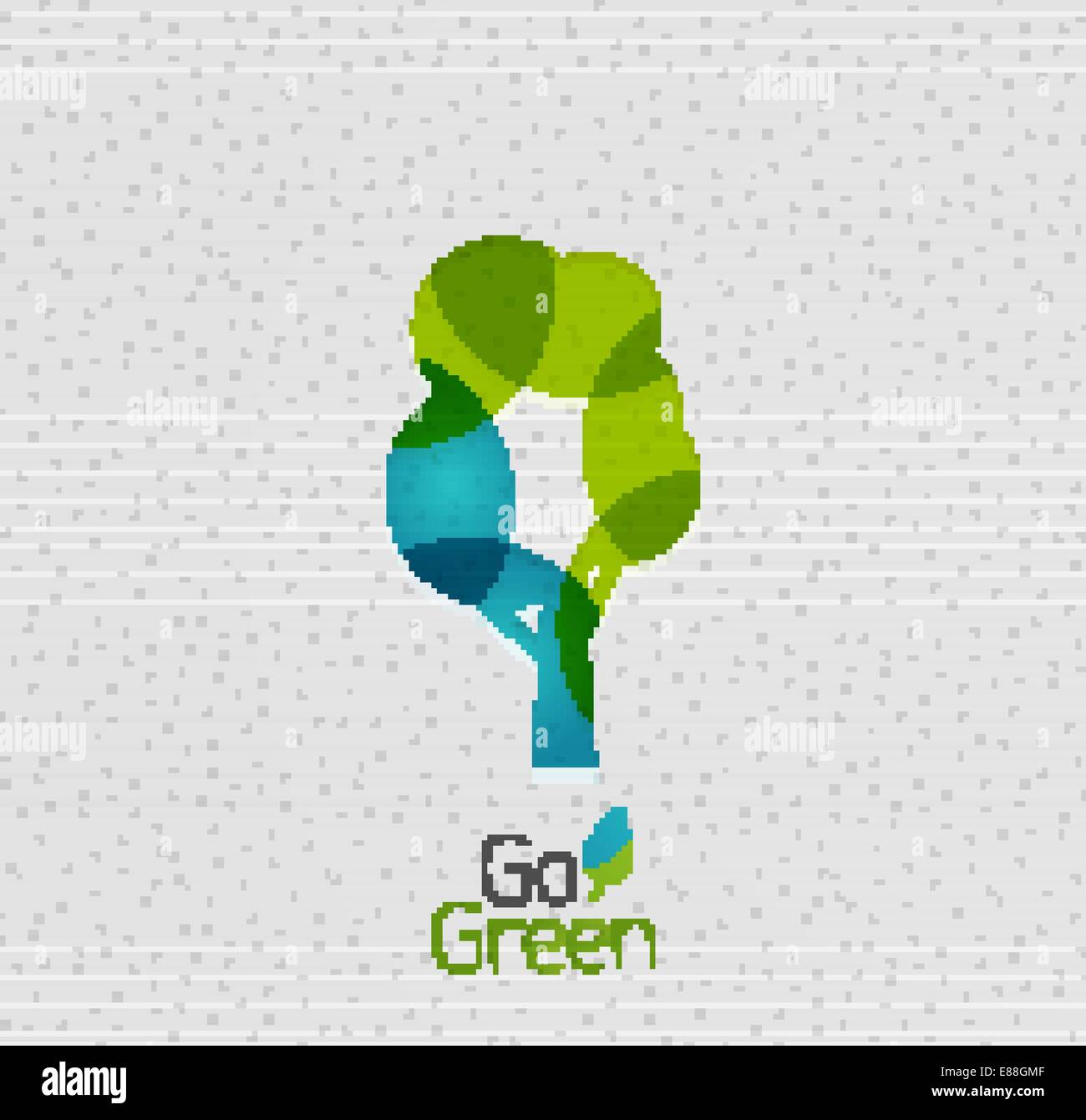 Eco Tree Abstract Shape Design Stock Vector Image & Art - Alamy
