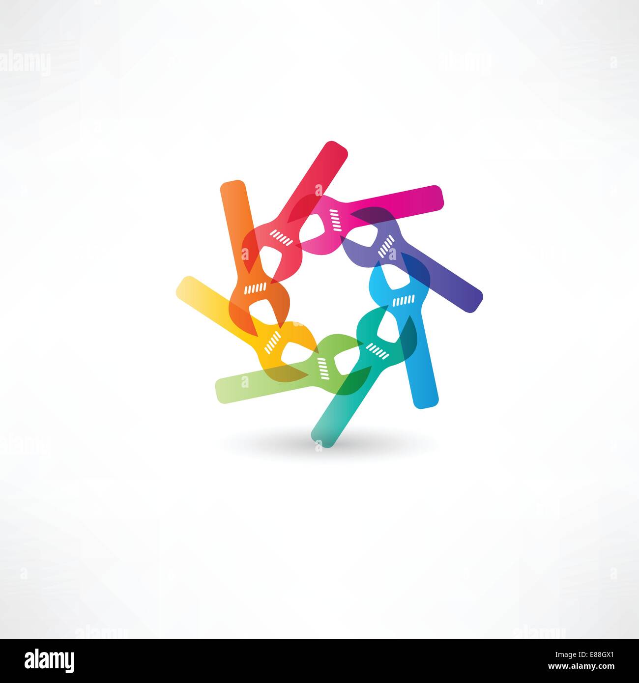 Support worker flat color Stock Vector Images - Alamy