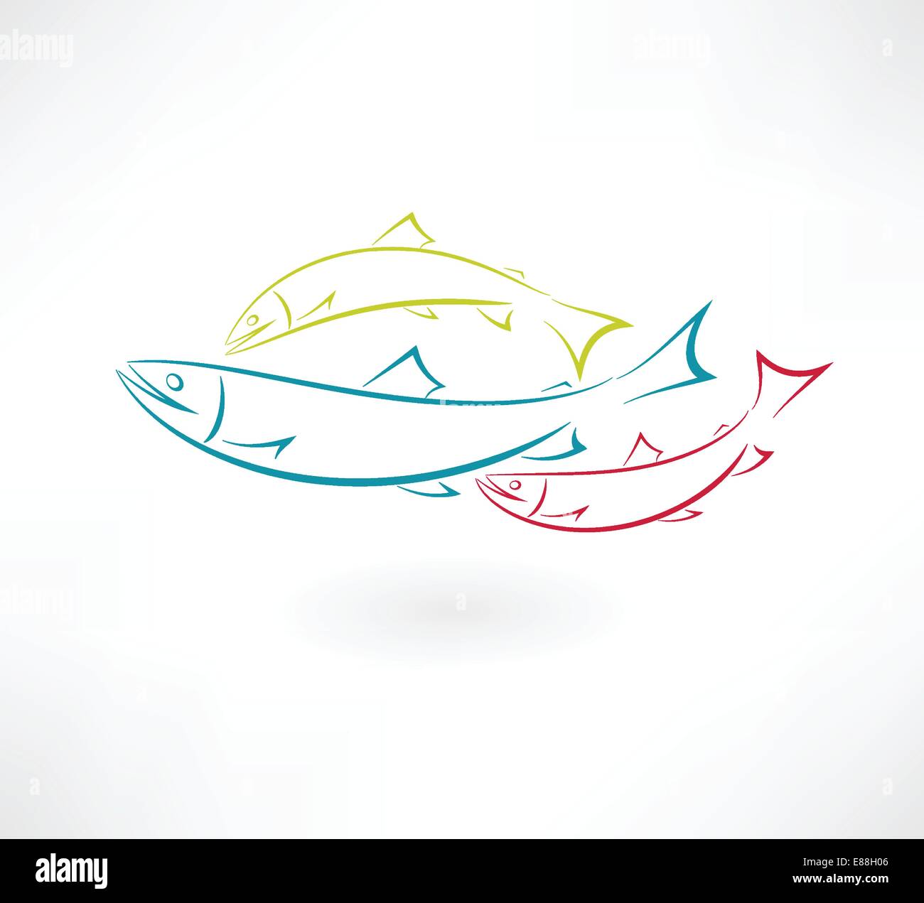 Fish spawning aquarium Stock Vector Images - Alamy