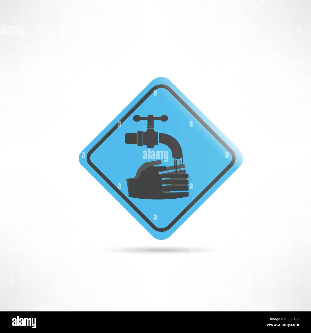 blue sign wash your hands icon Stock Vector Image & Art - Alamy