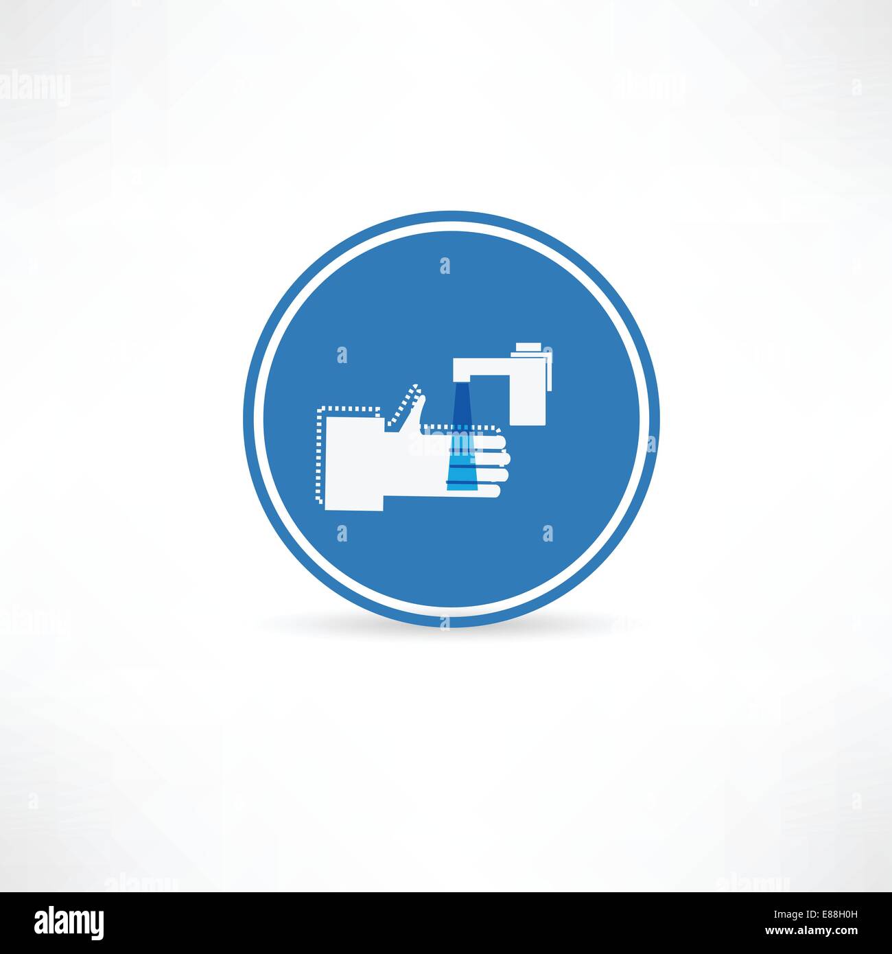 Please wash your hands icon hi-res stock photography and images - Alamy