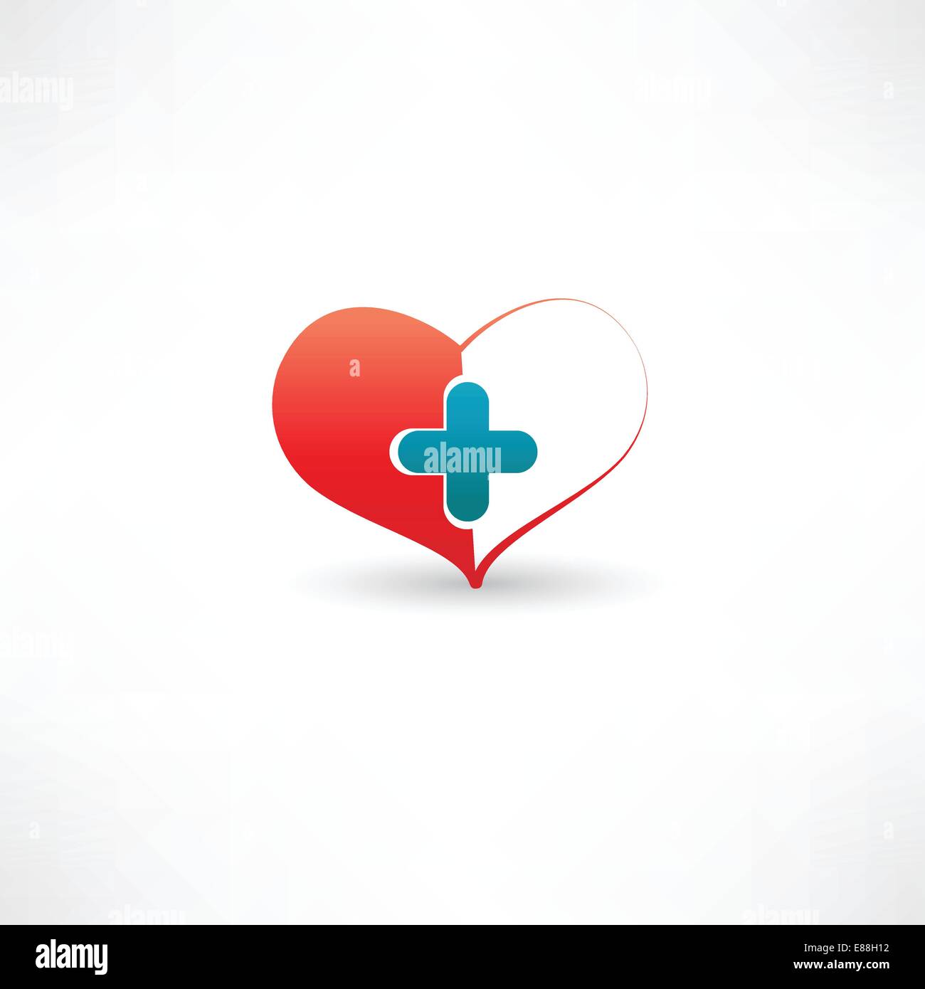 heart and medical cross Stock Vector Image & Art - Alamy