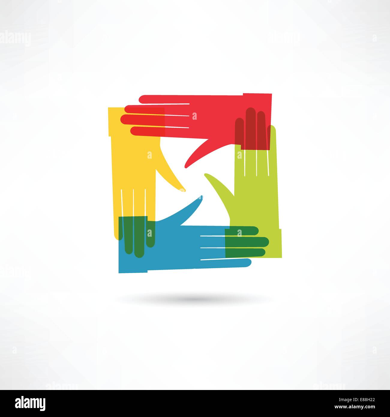 Asian help hand Stock Vector Images - Alamy